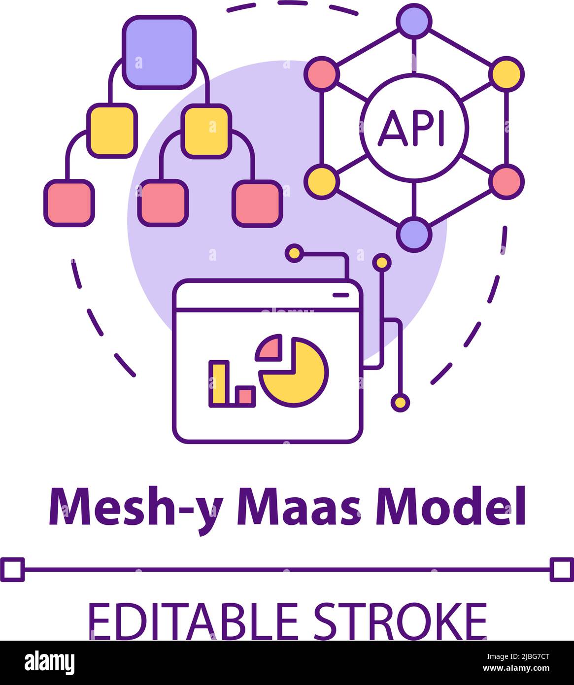 Mesh-y Maas model concept icon Stock Vector Image & Art - Alamy