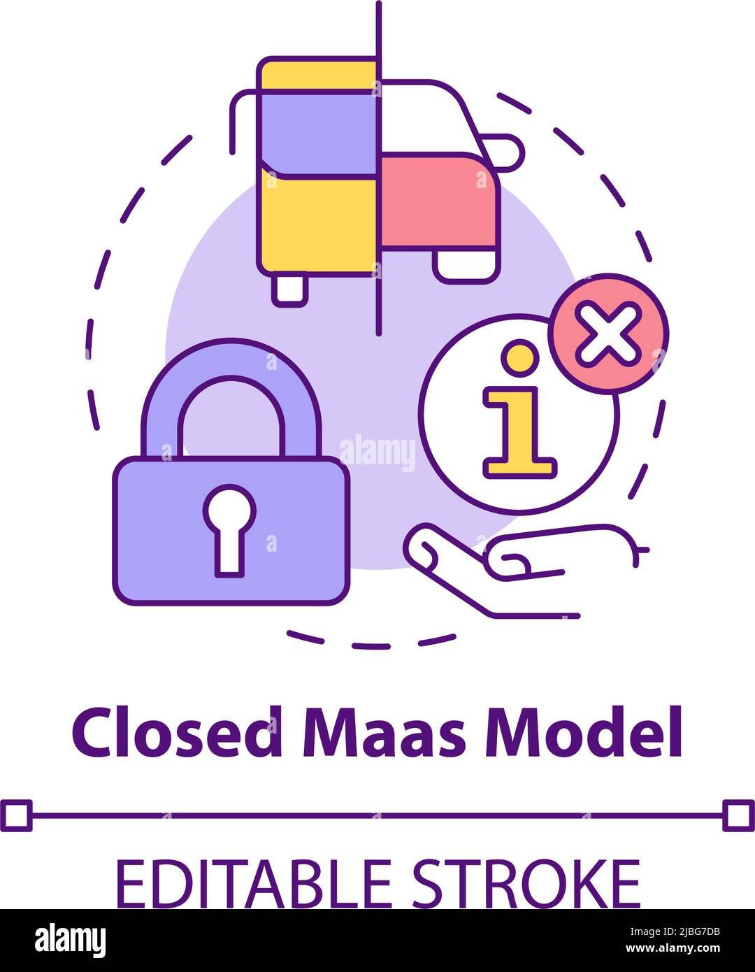 Closed Maas model concept icon Stock Vector Image & Art - Alamy