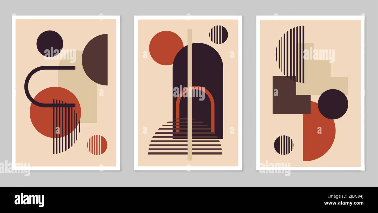 Abstraction. A set of abstract graphic collections. Modern aesthetic ...