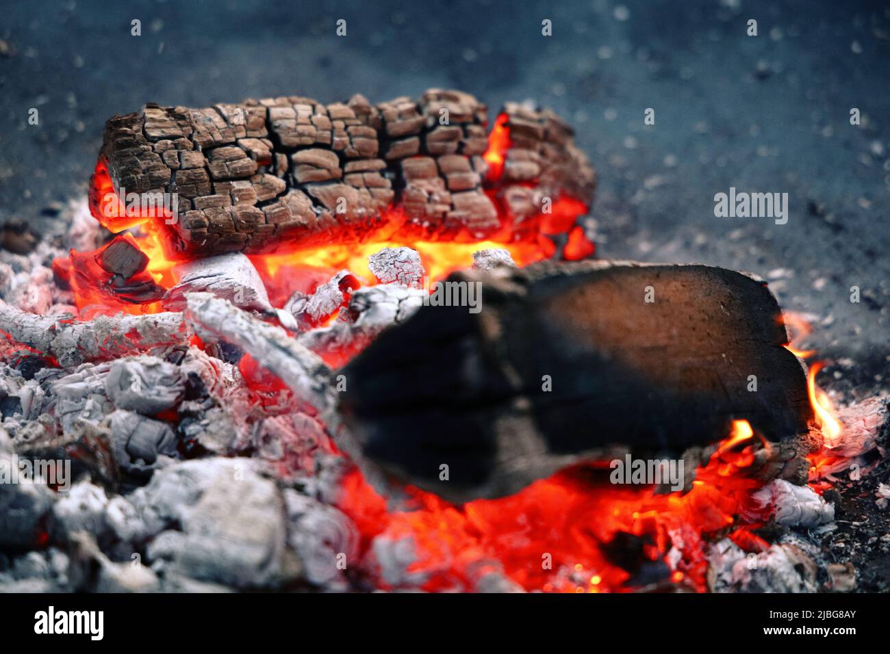 Ember of a Campfire Stock Photo - Alamy
