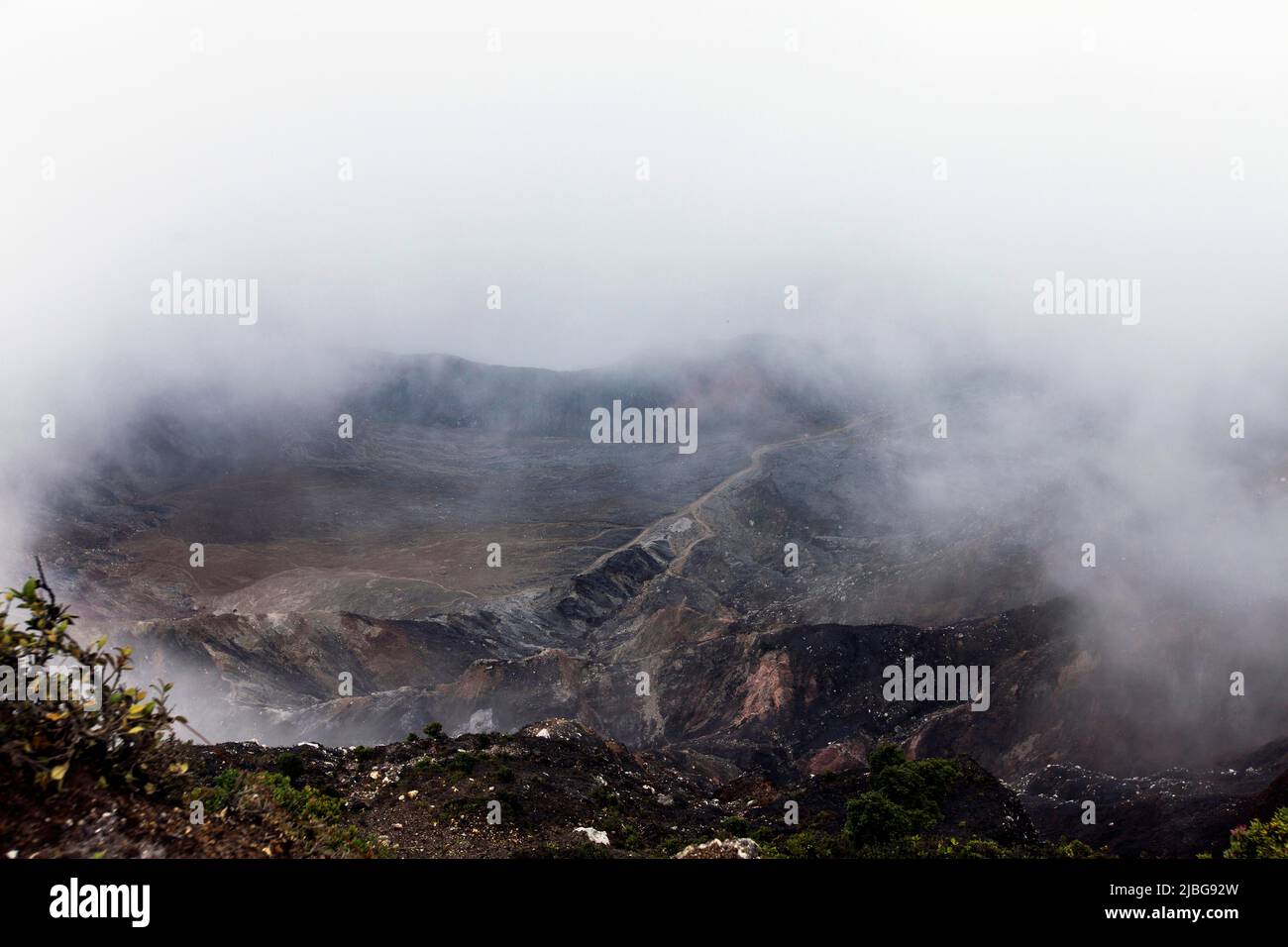 Costa Rica, Central America, San Jose, Crater in the Poas volcano Photo ...