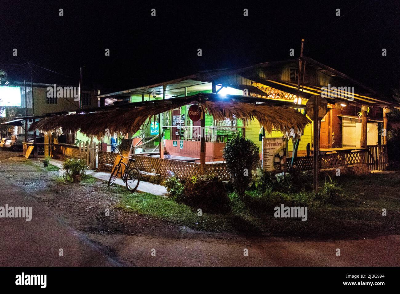 Costa Rica, Central America, Cahuita, Soda a typical small eateries of ...