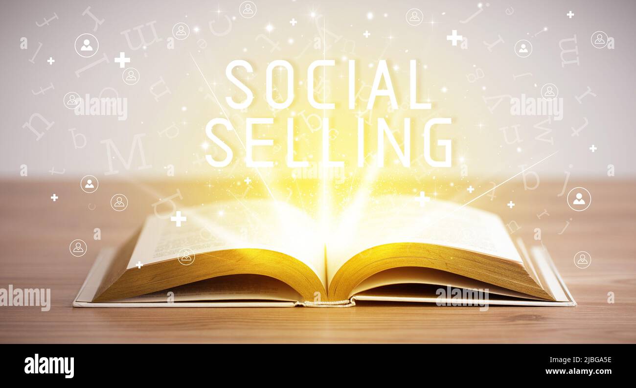 open book, social networking concept Stock Photo - Alamy