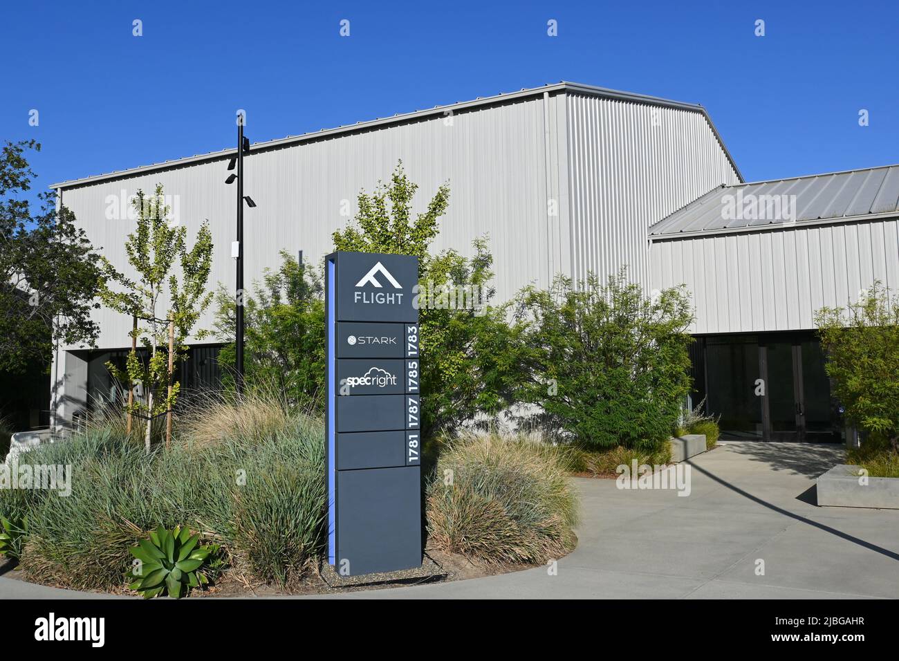 TUSTIN, CALIFORNIA - 5 JUNE 2022: Direction sigs at Flight at Tustin ...