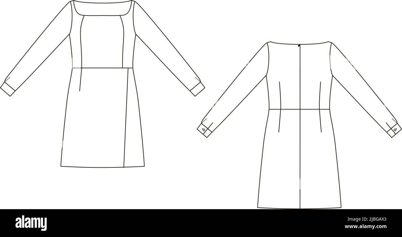 Technical design shirt Stock Vector Images - Alamy