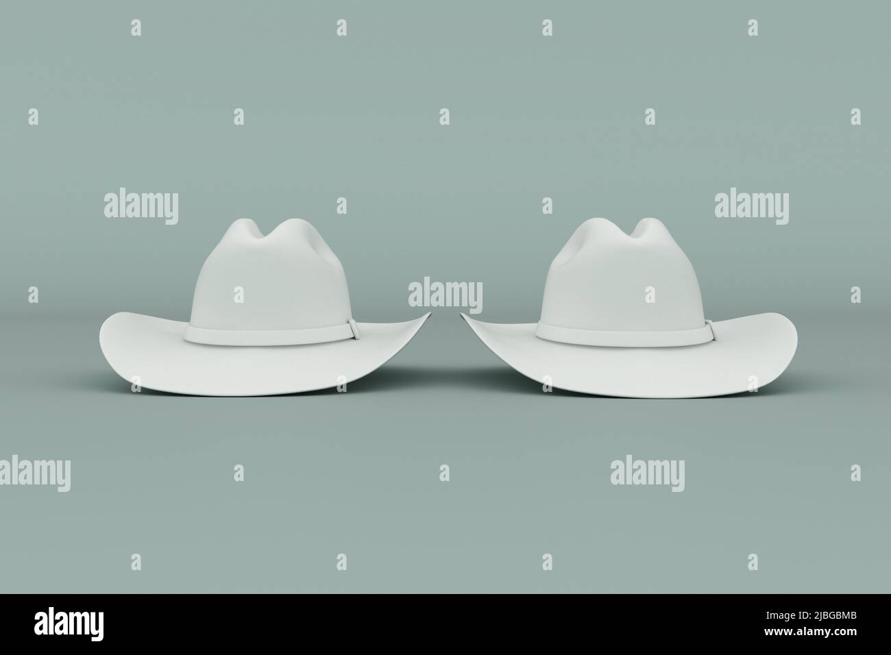 White hat mockup, 3D rendering Stock Photo - Alamy