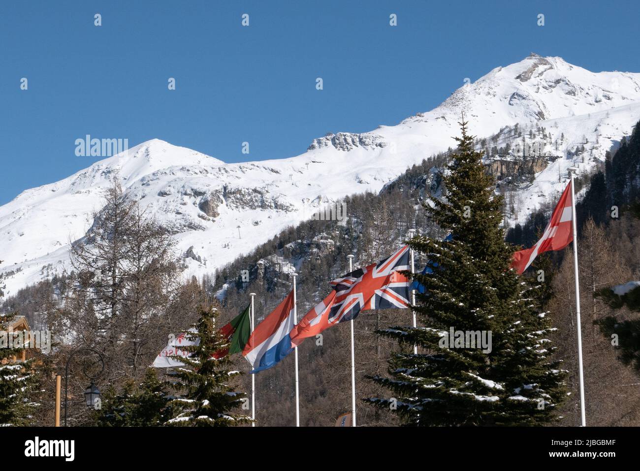 Val d’Isère Ski Resort in the French Alps Stock Photo - Alamy