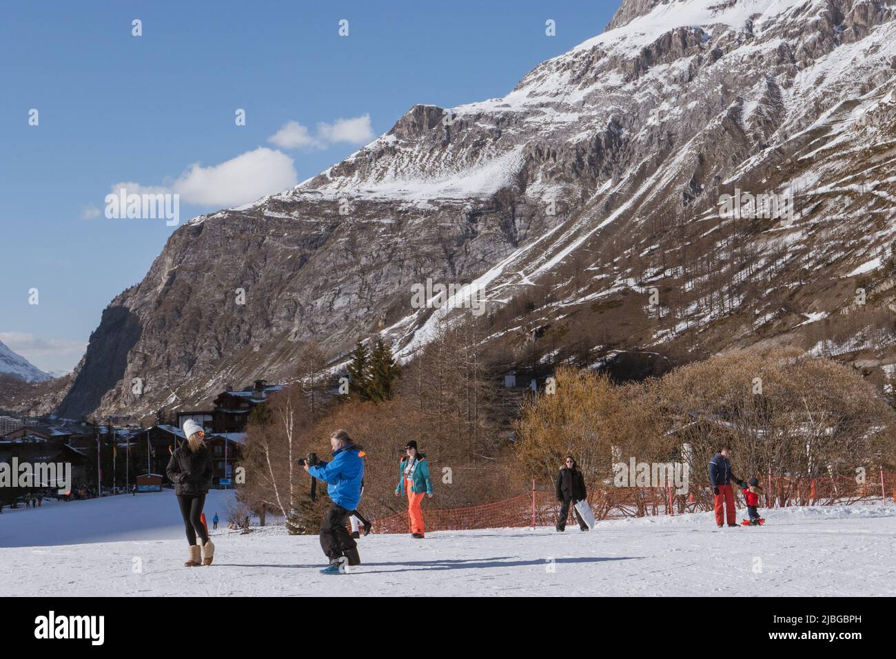 Val d’Isère Ski Resort in the French Alps Stock Photo - Alamy