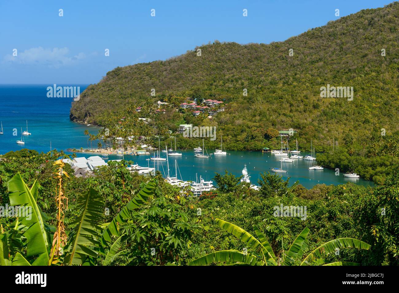 Marigot bay st lucia karibik hi-res stock photography and images - Alamy