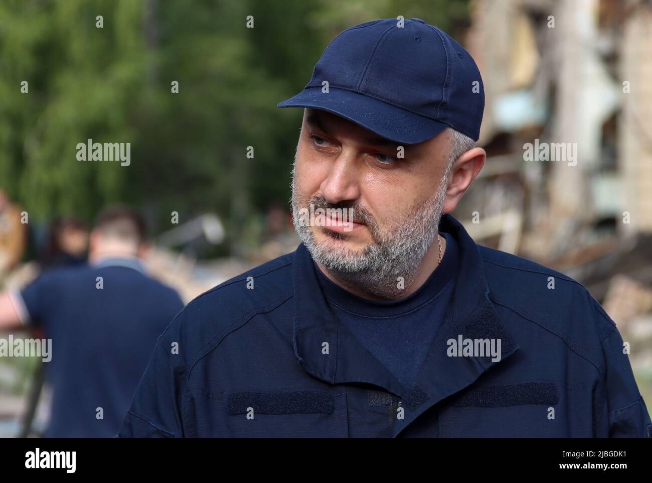 KYIV, UKRAINE - JUNE 05, 2022 - Ukrzaliznytsia board member Yevhen ...