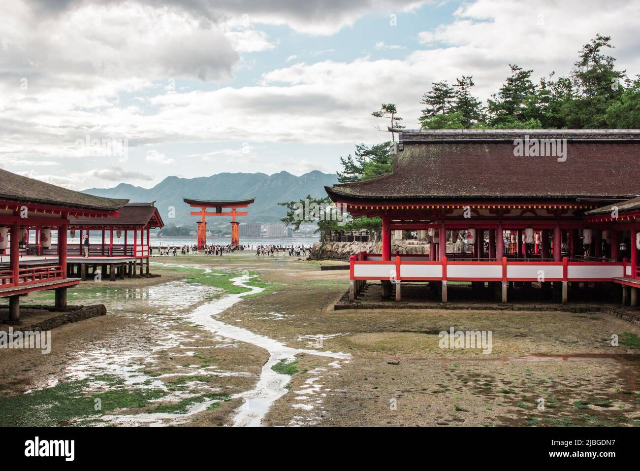 Miyajima (Itsukushima) in Hiroshima, Japan - Aug. 11, 2017 Floating ...
