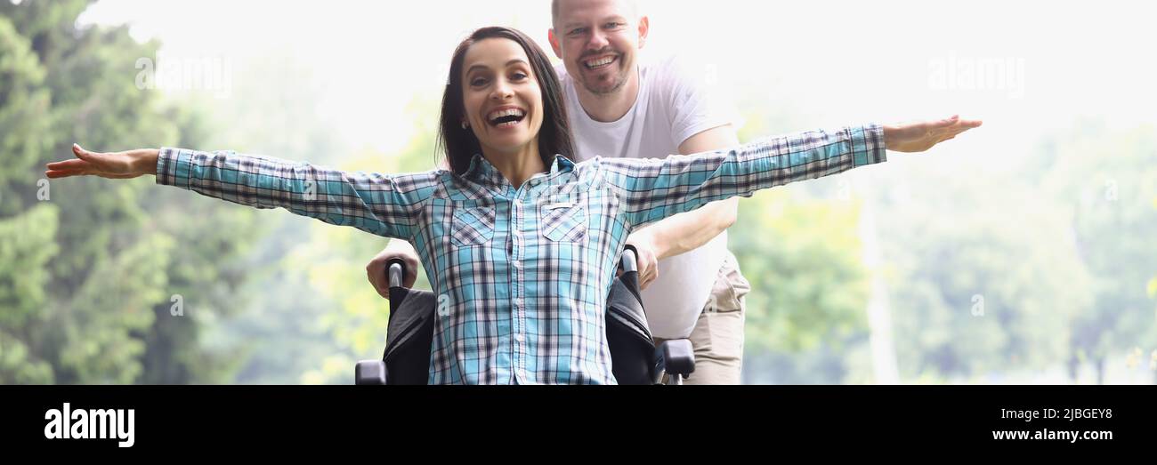 Happy emotions and joy from walk Stock Photo - Alamy