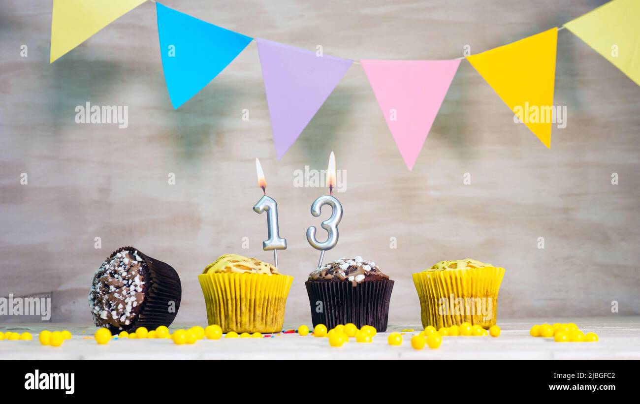 Birthday background with number. Beautiful birthday card with colorful ...