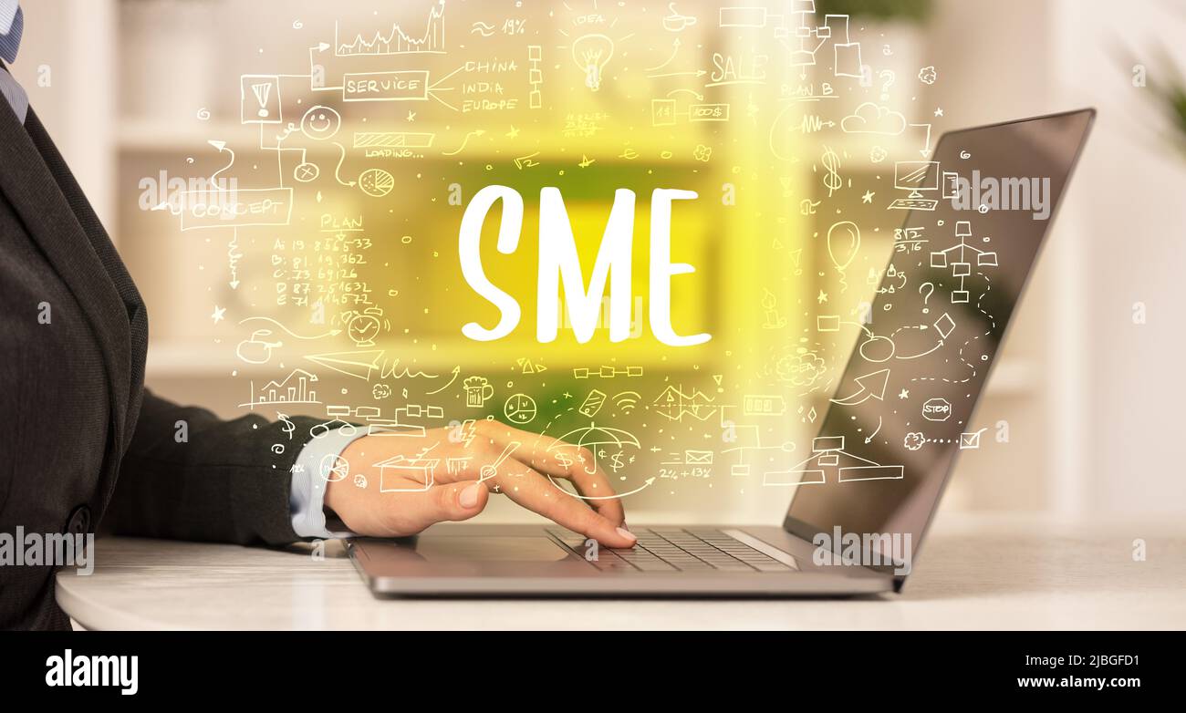 hand working on new modern computer Stock Photo - Alamy