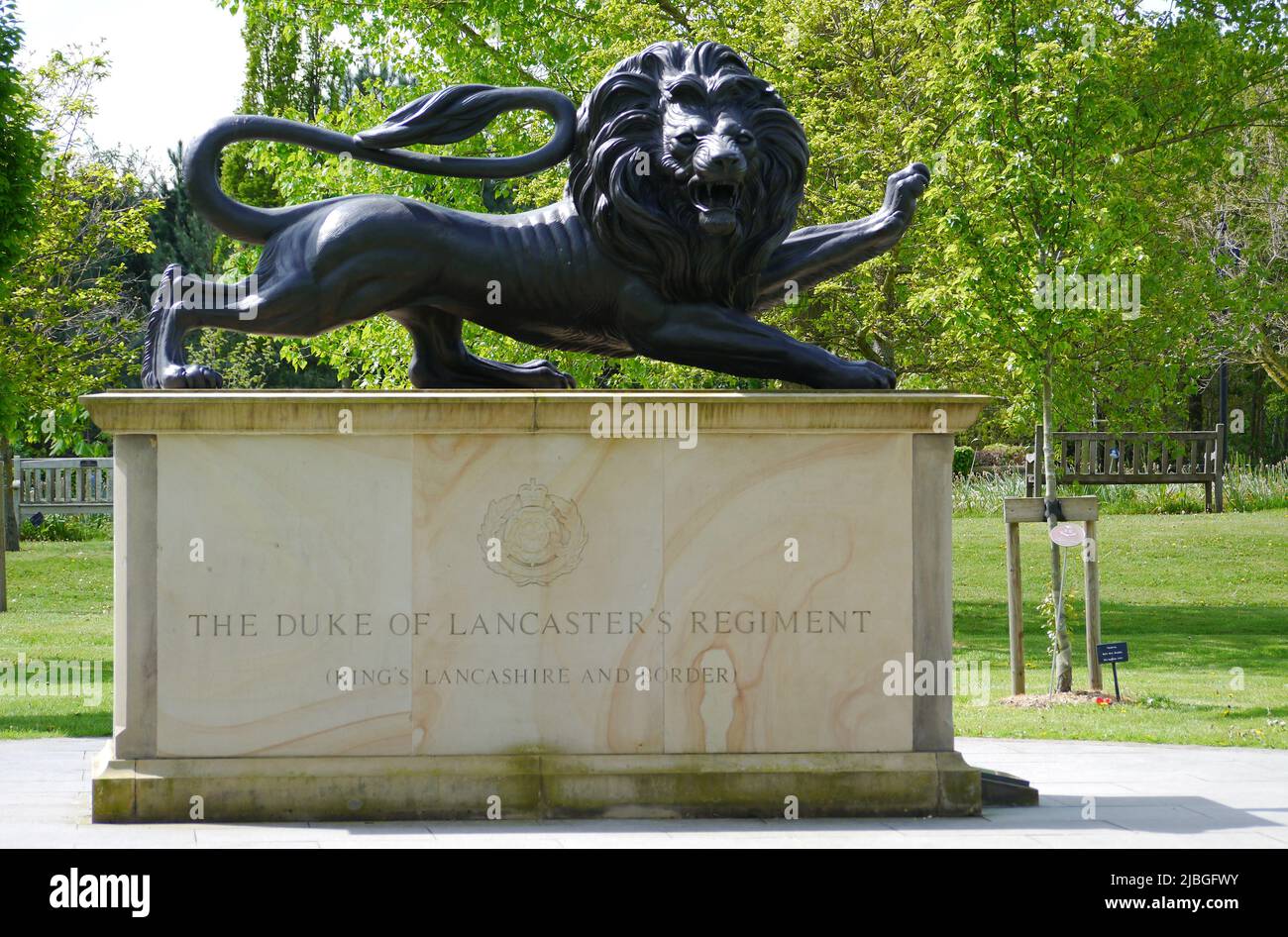 Lion of England Bronze Statue Memorial to the Duke of Lancaster's ...