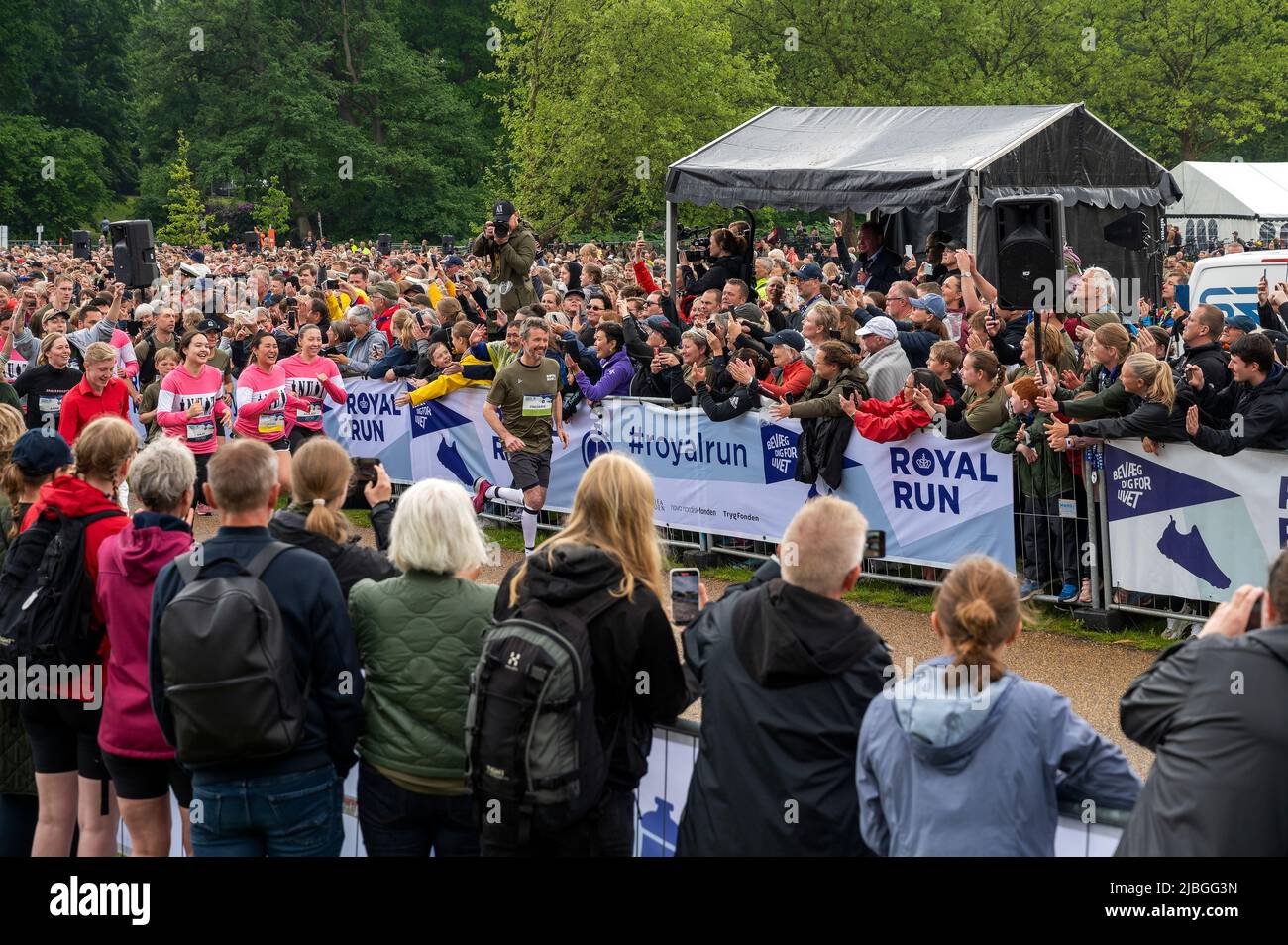 Royal run with crown prince Frederik running in the foreground in ...