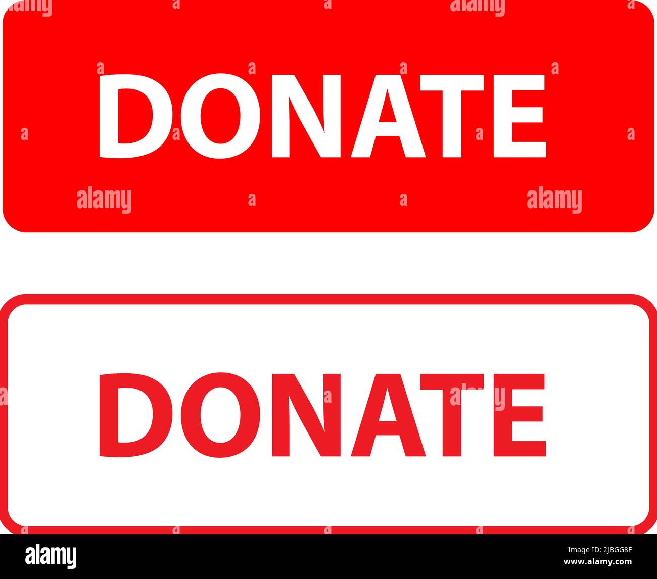donate button on white background. symbol of financial aid sign. flat ...