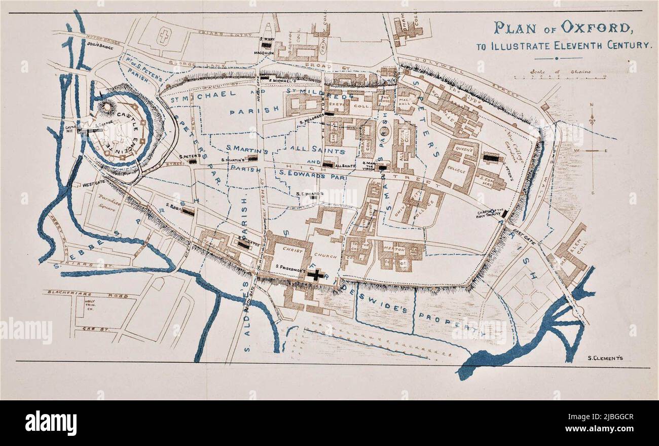 Map of Oxford Stock Photo - Alamy