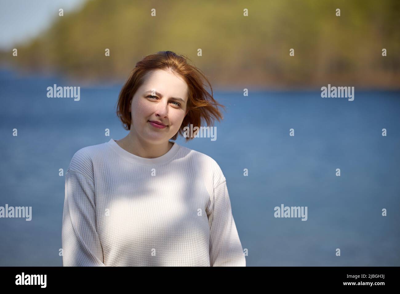 Attractive natural young woman hi-res stock photography and images - Alamy