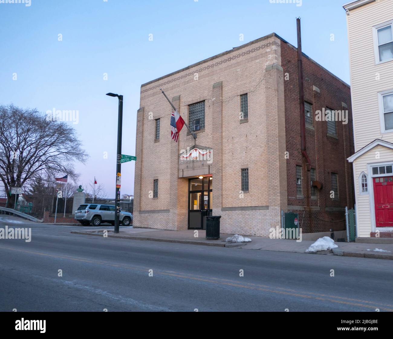 Polish Club in Dorchester Boston Massachusetts USA Stock Photo - Alamy