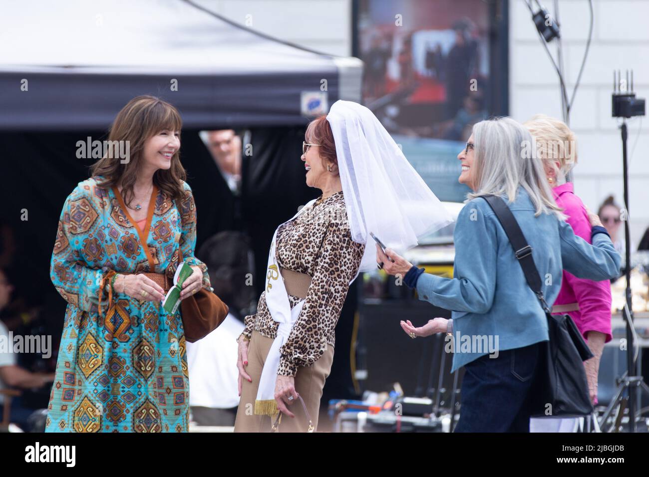 Rome, Italy. 06th June, 2022. Actresses Diane Keaton, Jane Fonda ...