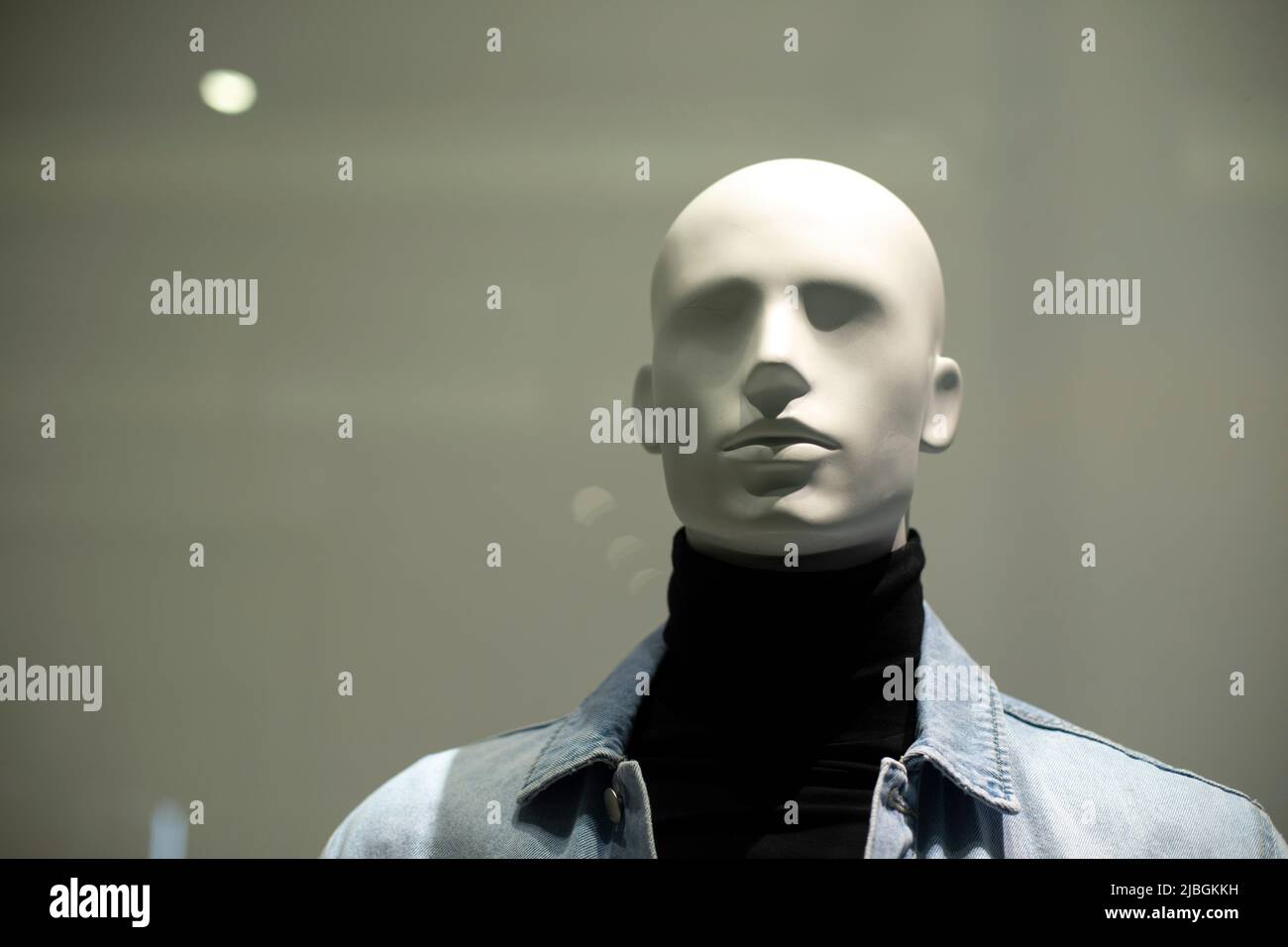 Mannequin of man with clothes. Men's clothing store. Shop window ...