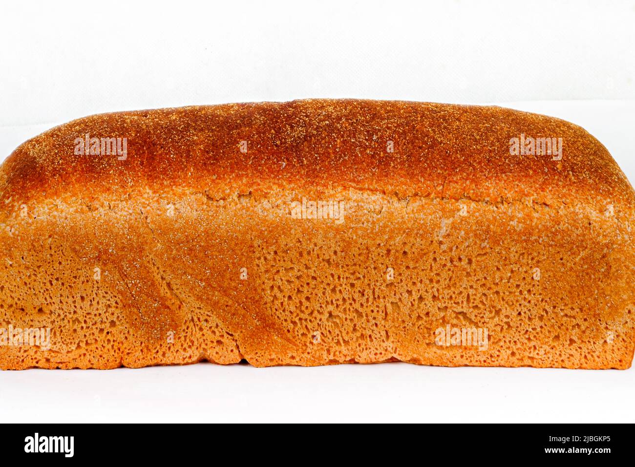 organic bread bun on white background Stock Photo - Alamy