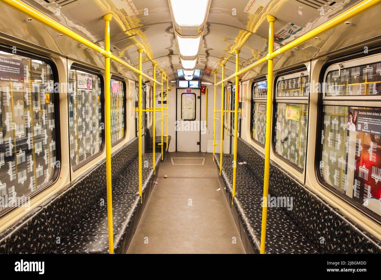 Berlin, Germany - Feb 21, 2017 : Inside of Berlin U-Bahn (Berlin ...