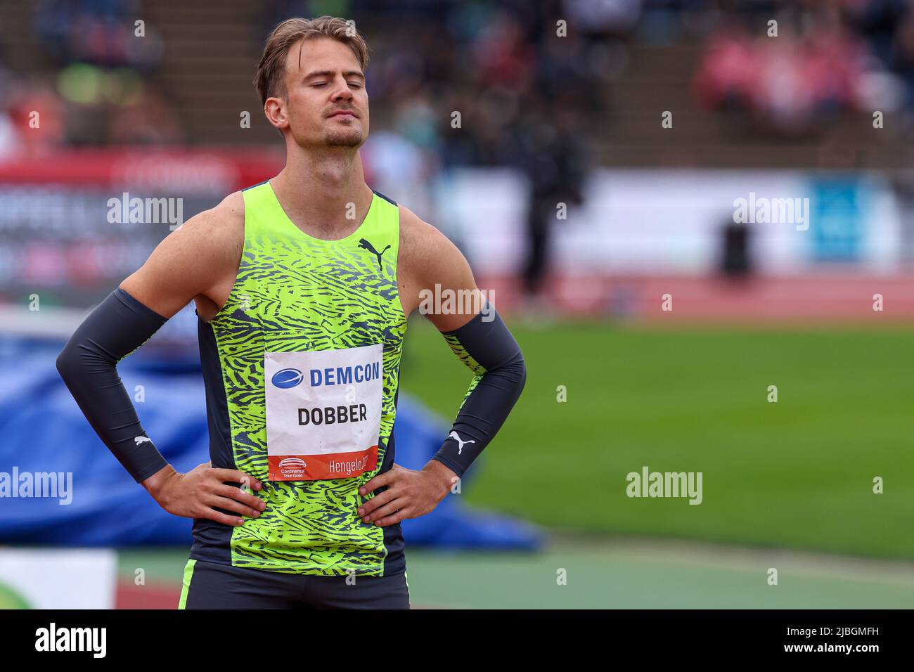 HENGELO, NETHERLANDS - JUNE 6: Jochem Dobber of The Netherlands during ...
