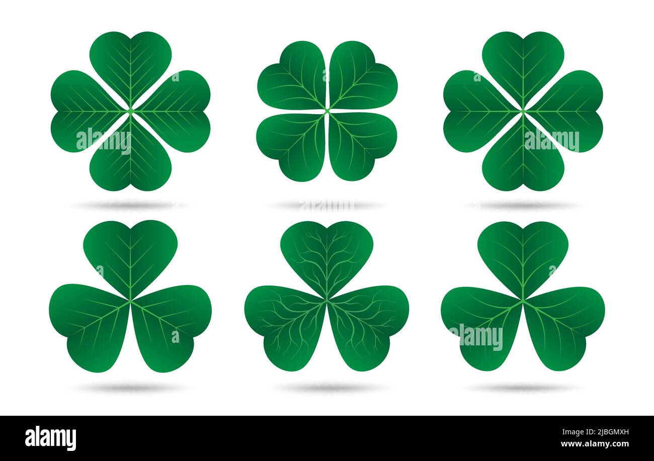 Lucky shamrock icons Stock Vector Image & Art - Alamy