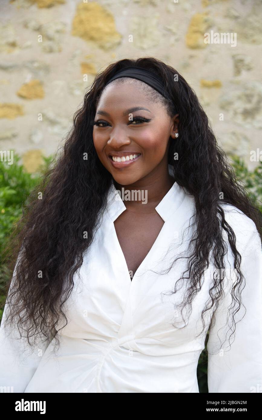 Photo session with actress Fatou Kaba during the 1st Festival du film ...