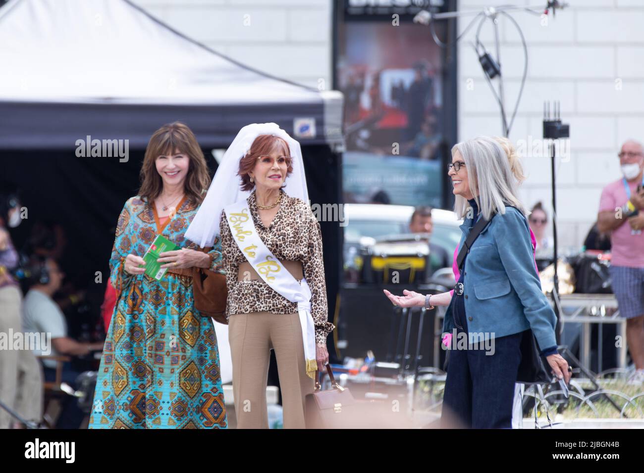 Rome, Italy, 06/06/2022, Actresses Diane Keaton, Jane Fonda, Candice ...