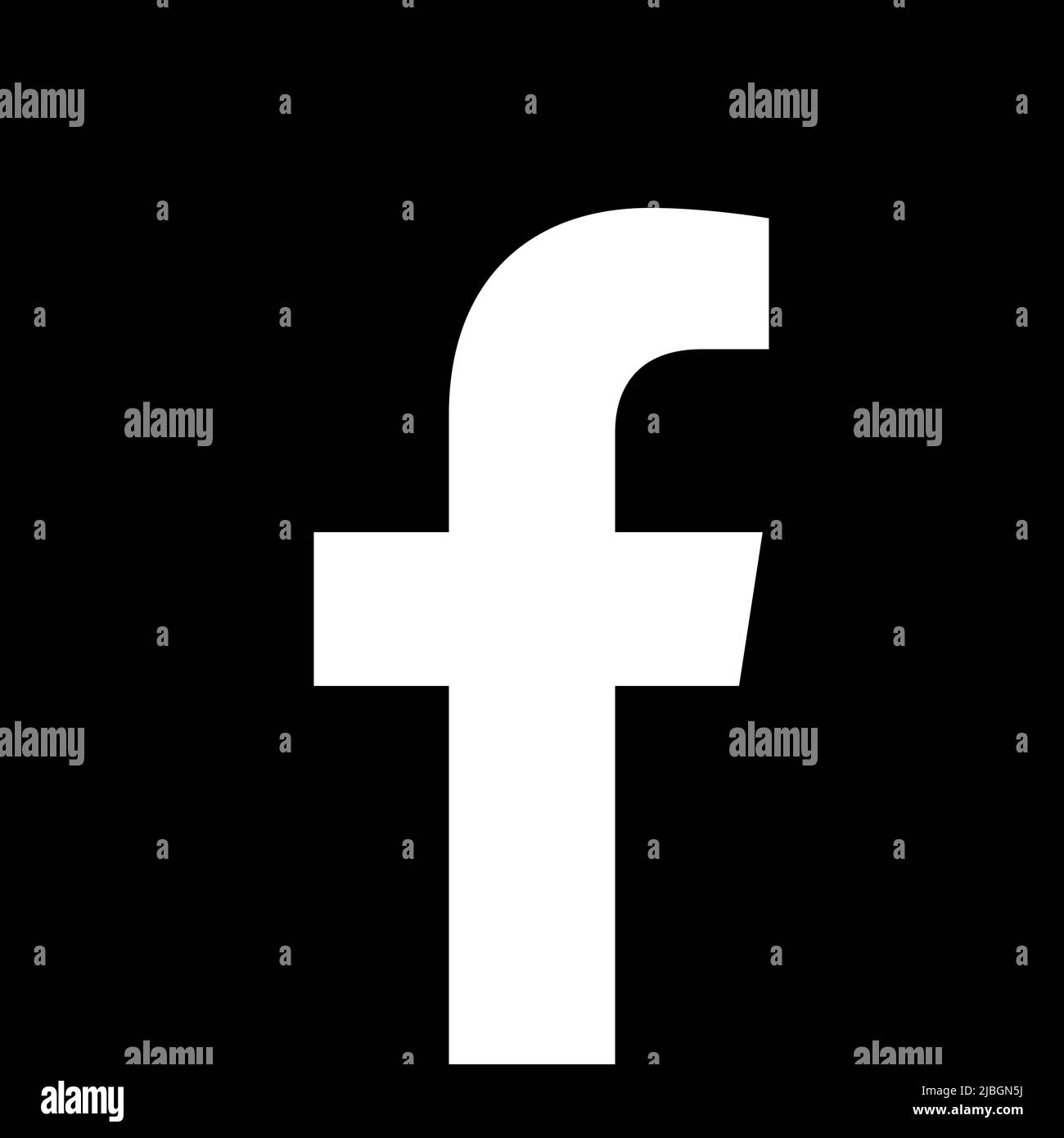 Facebook logo phone Black and White Stock Photos & Images - Alamy