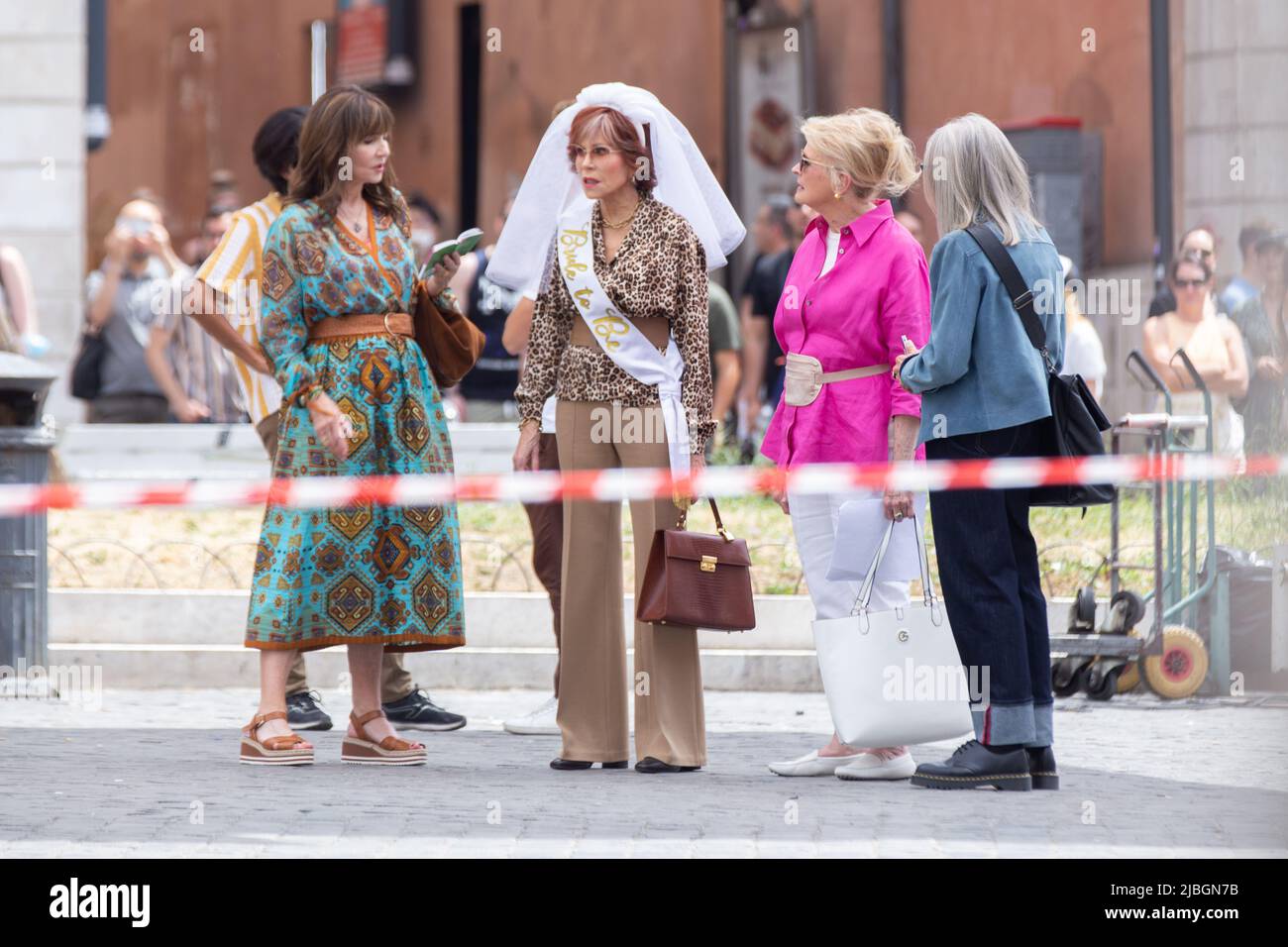 June 6, 2022, Rome, Italy: Actresses Diane Keaton, Jane Fonda, Candice ...