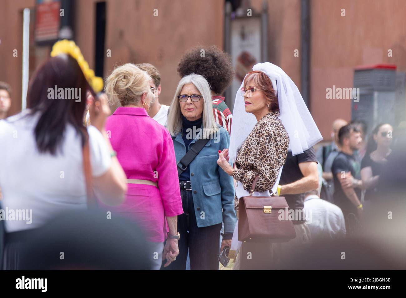 Rome, Italy, 06/06/2022, Actresses Diane Keaton, Jane Fonda, Candice ...