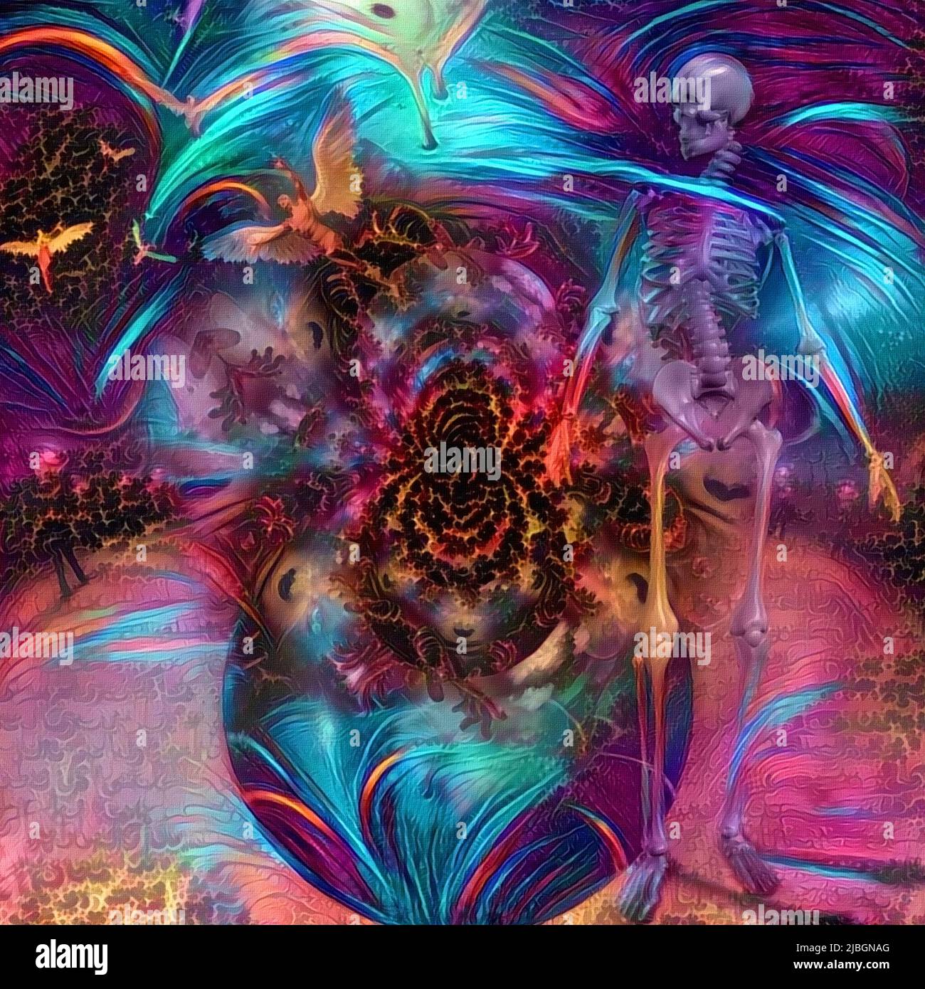 Life and Death. 3D rendering Stock Photo - Alamy