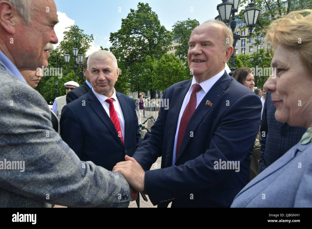 Celebrating the birthday of Alexander Pushkin.Pushkinskaya sq ...