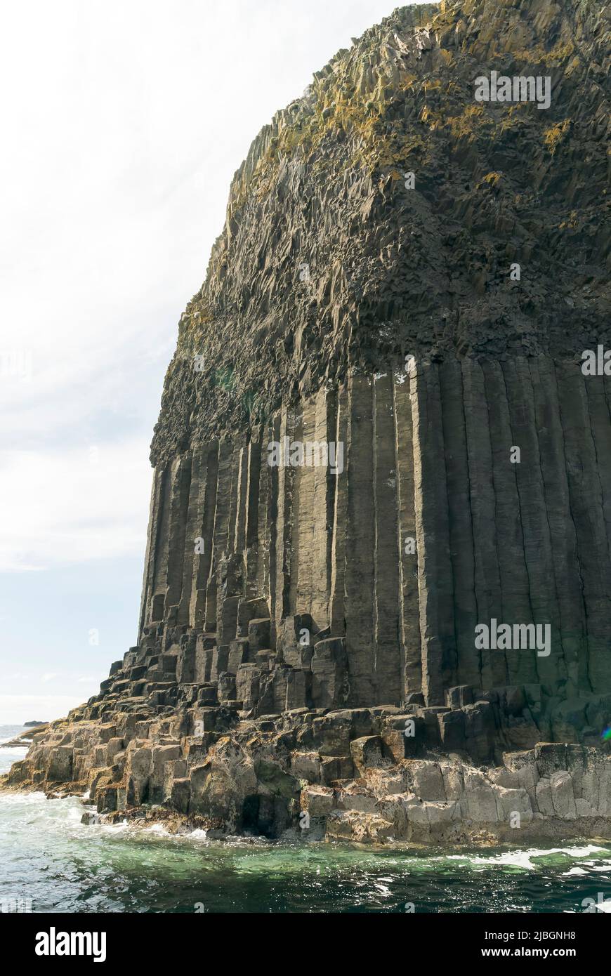 Fingal's cave, Staffa Island, showing basalt columns, Scotland, United ...