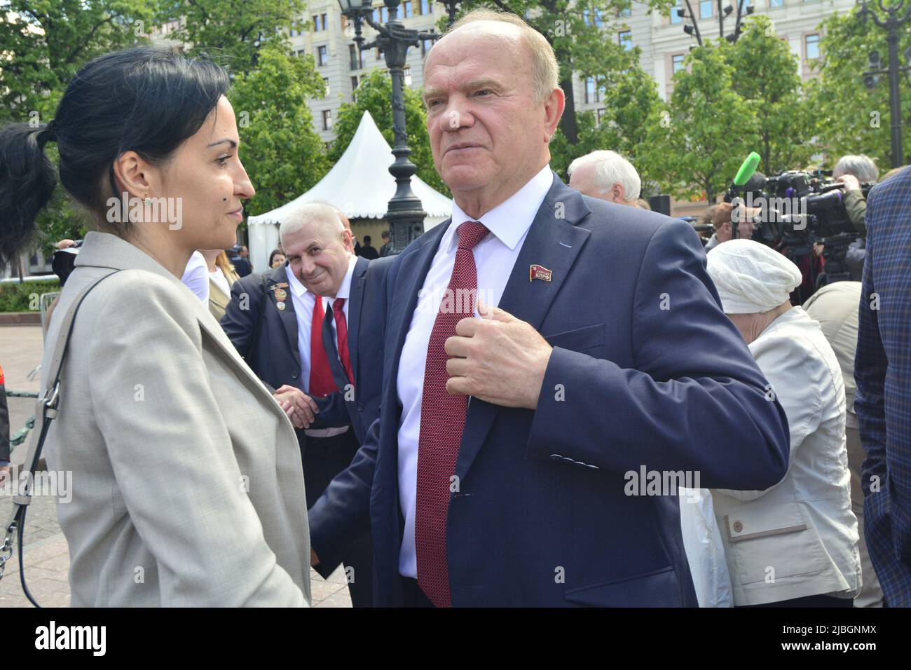 Celebrating the birthday of Alexander Pushkin.Pushkinskaya sq ...