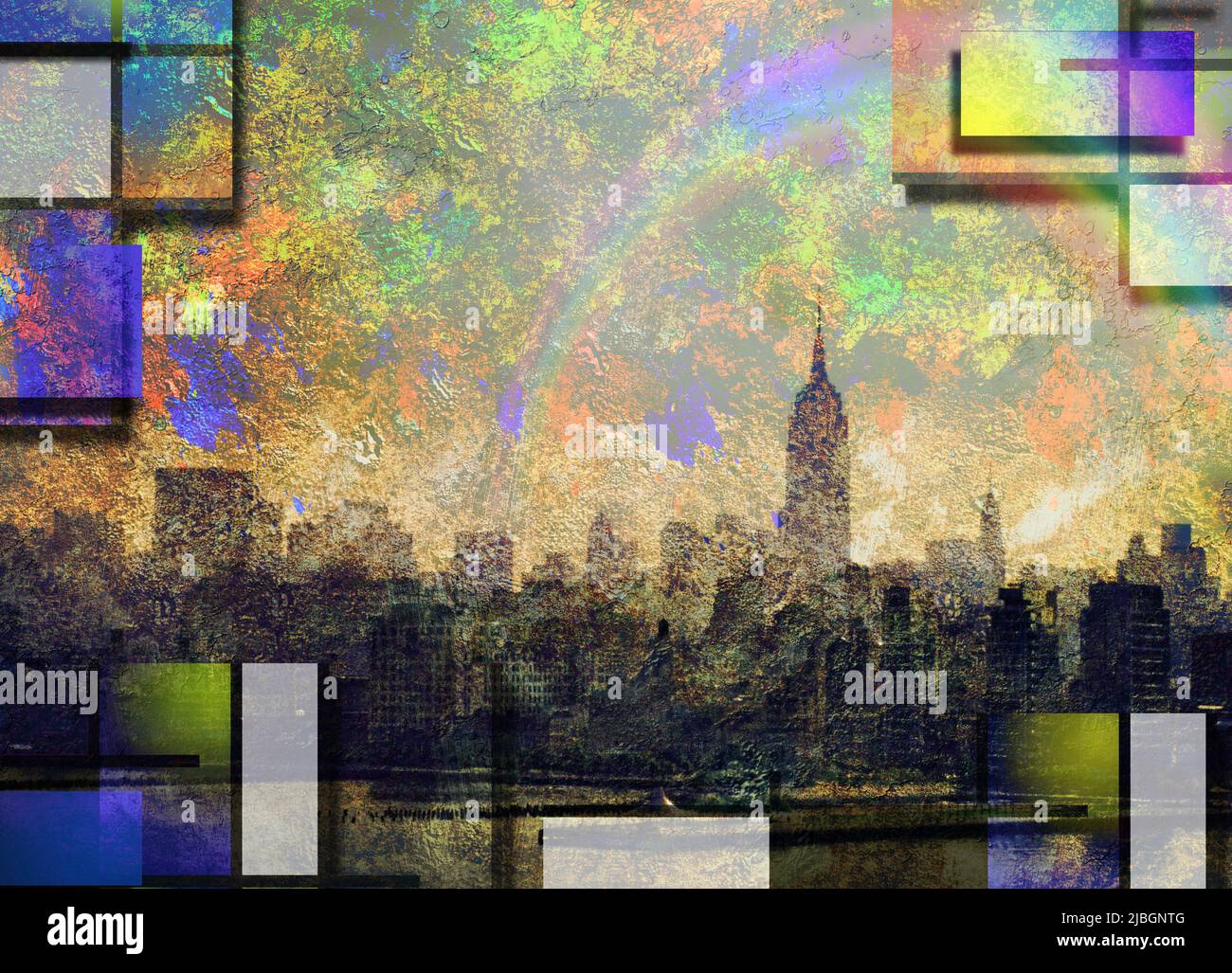 3d rendering modern high rise buildings hi-res stock photography and ...