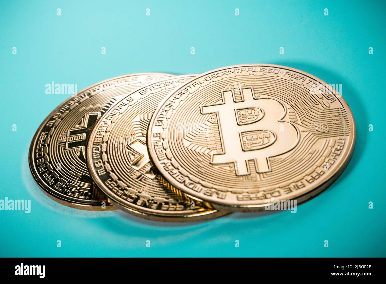 Three crypto coins hi-res stock photography and images - Alamy