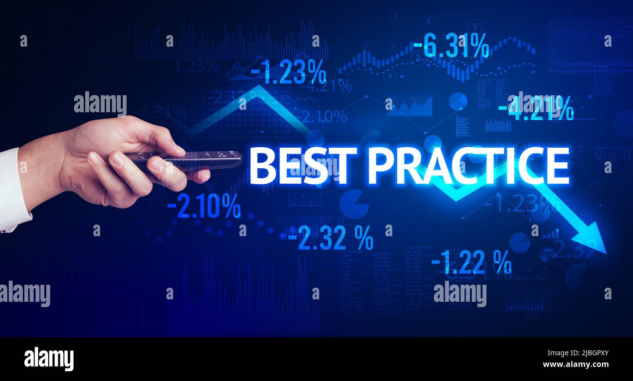 male hand holding wireless peripheral Stock Photo - Alamy