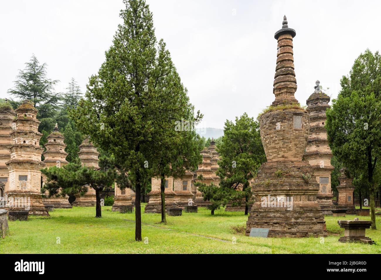 The pagoda forest in Shaolin Temple is a concentration of more than 250 ...