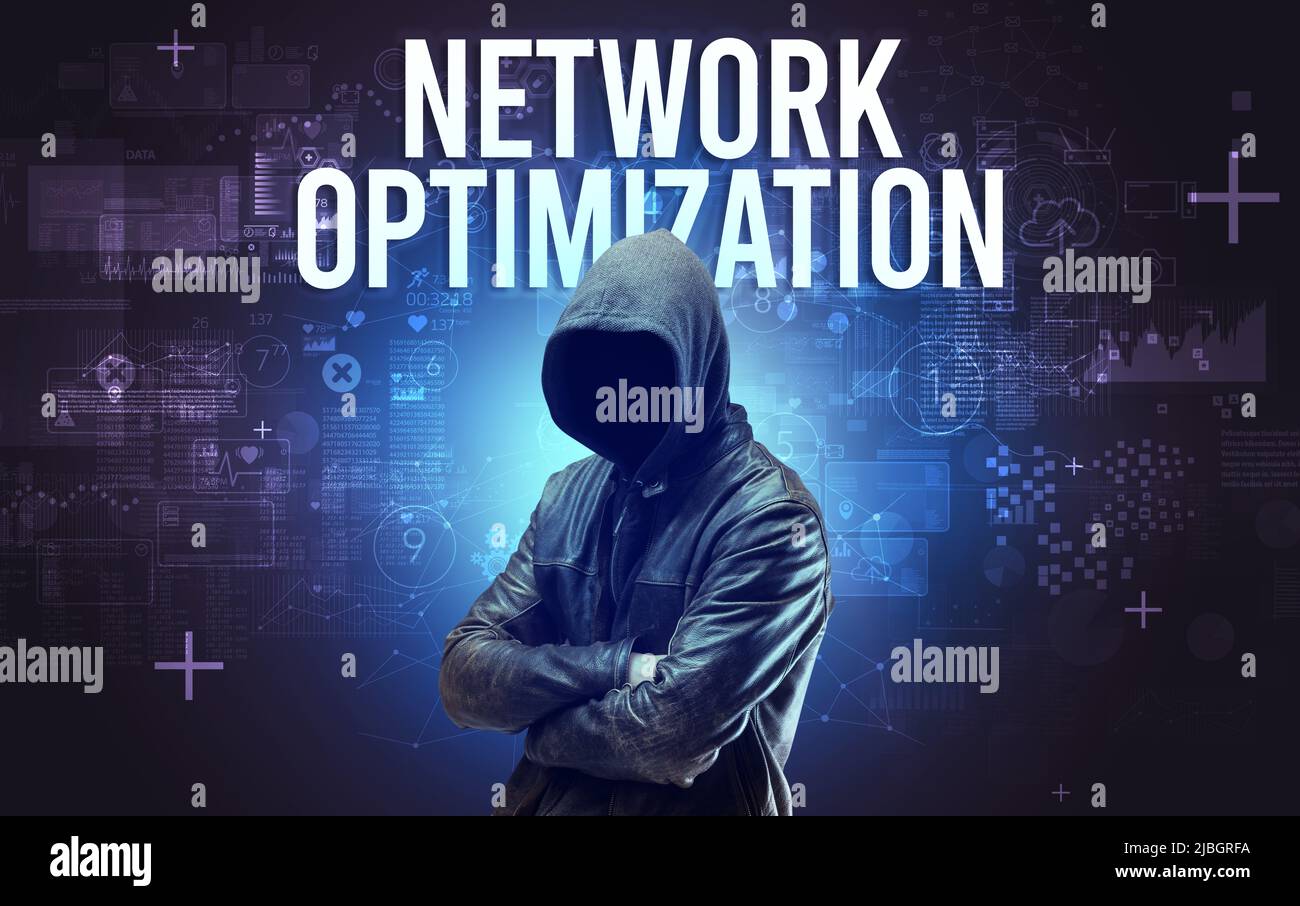 Faceless man with online security concept Stock Photo - Alamy