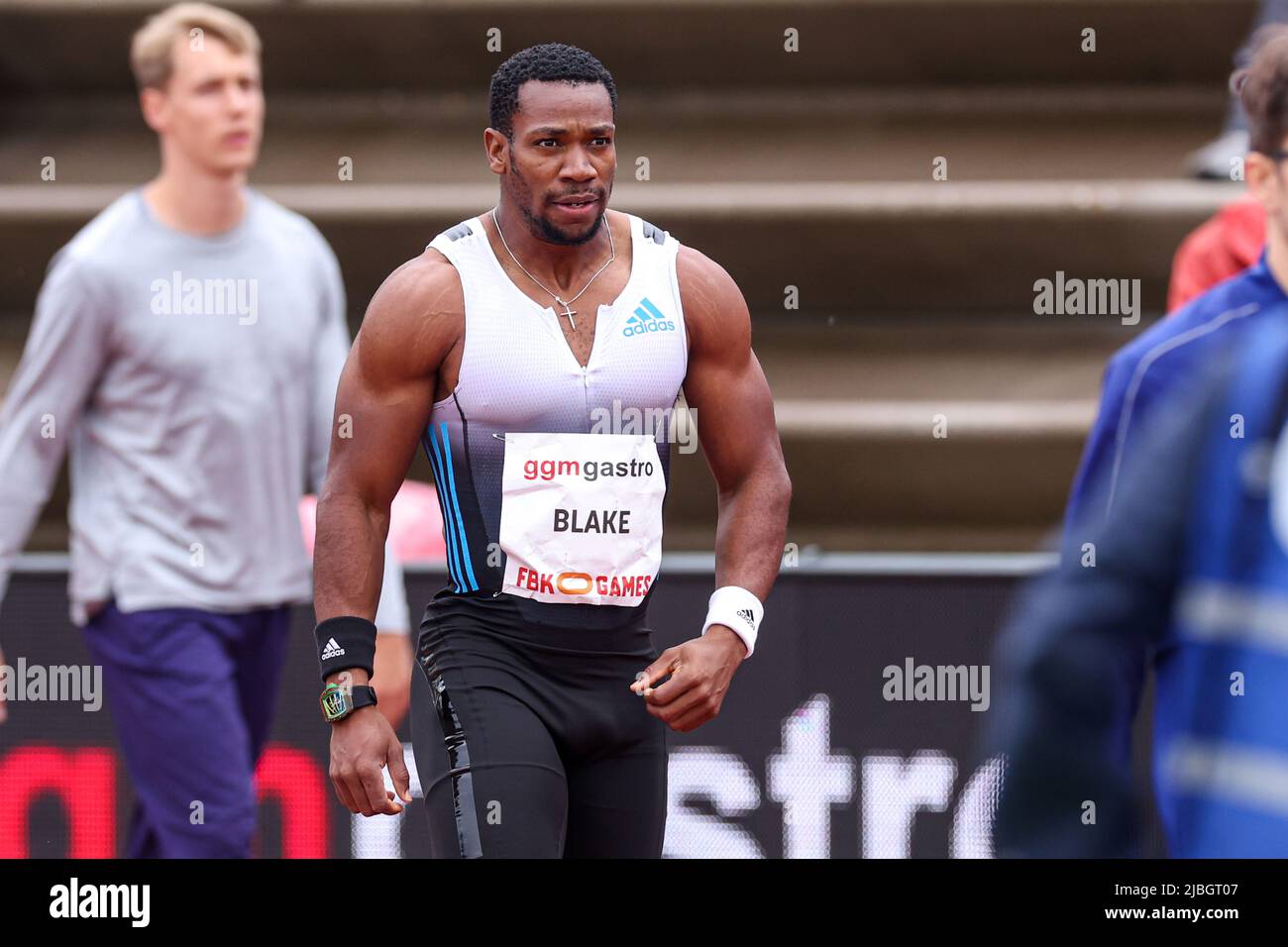 HENGELO, NETHERLANDS - JUNE 6: Yohan Blake of Jamaica during the FBK ...