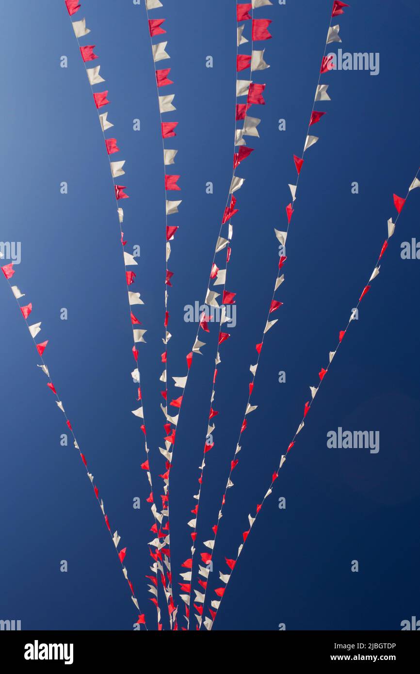 Lines of flags hi-res stock photography and images - Alamy