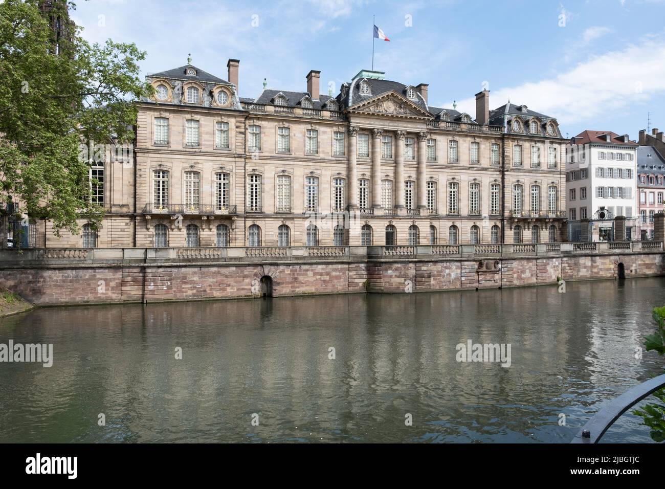 Palais Rohan (Rohan Palace) on the River Ill in Strasbourg, France is ...
