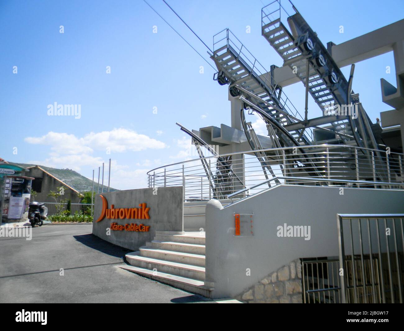 Dubrovnik Cable Car. It takes about 5-10 min each way and it connected ...