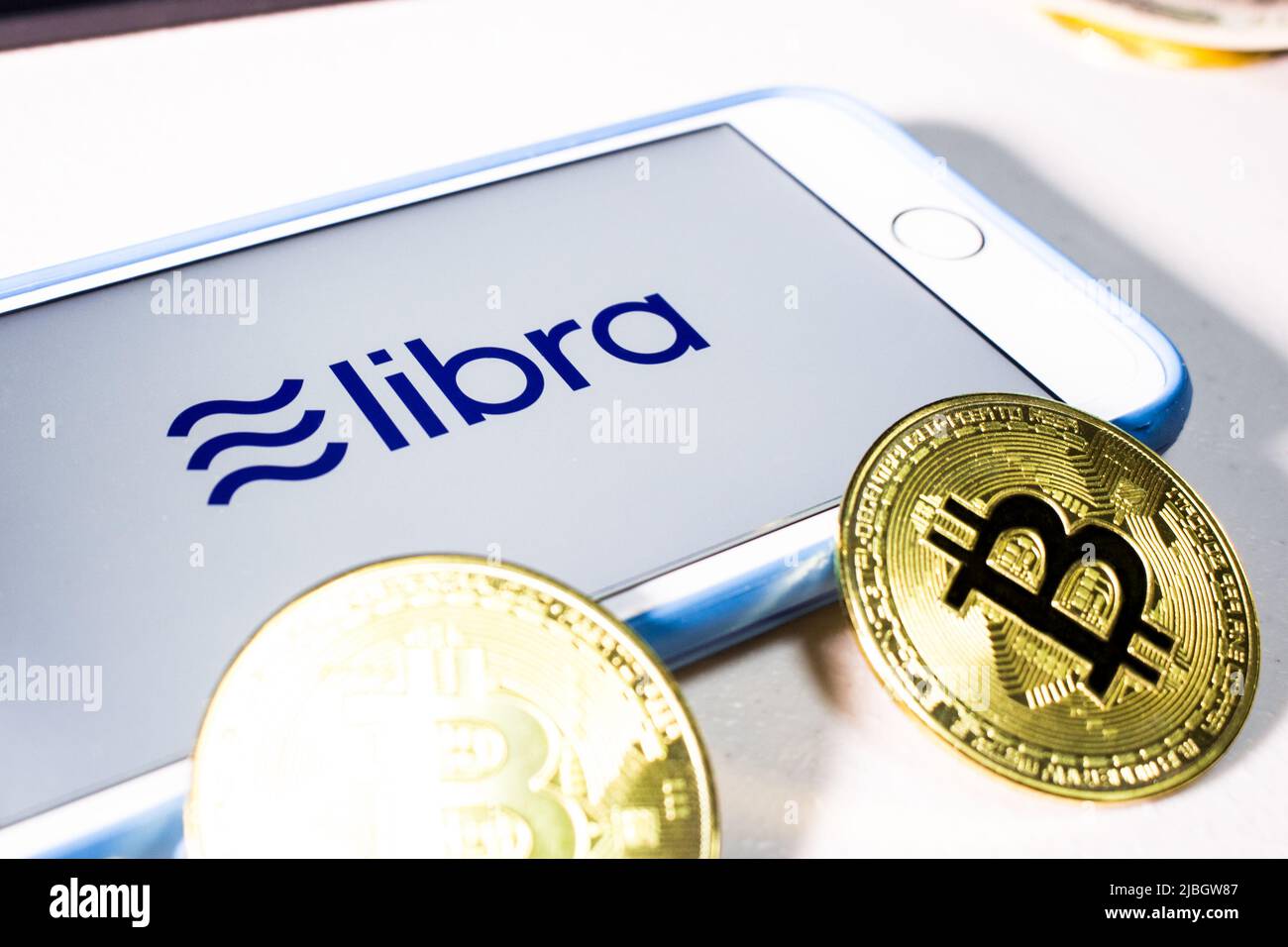 The Concept image of Libra, a permissioned blockchain digital currency ...
