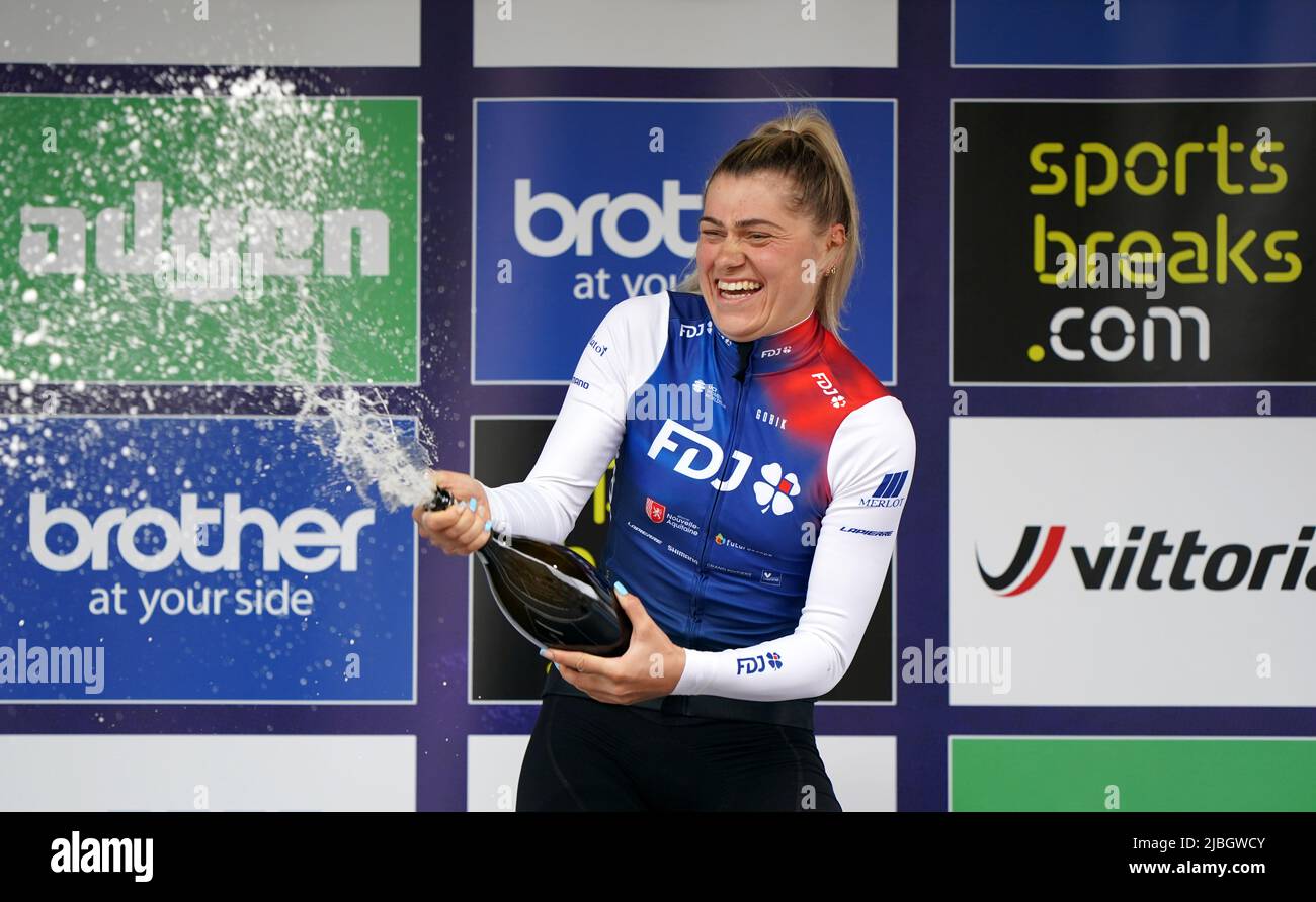 Clara Copponi of FDJ Nouvelle-Aquitaine Futuroscope celebrates winning ...